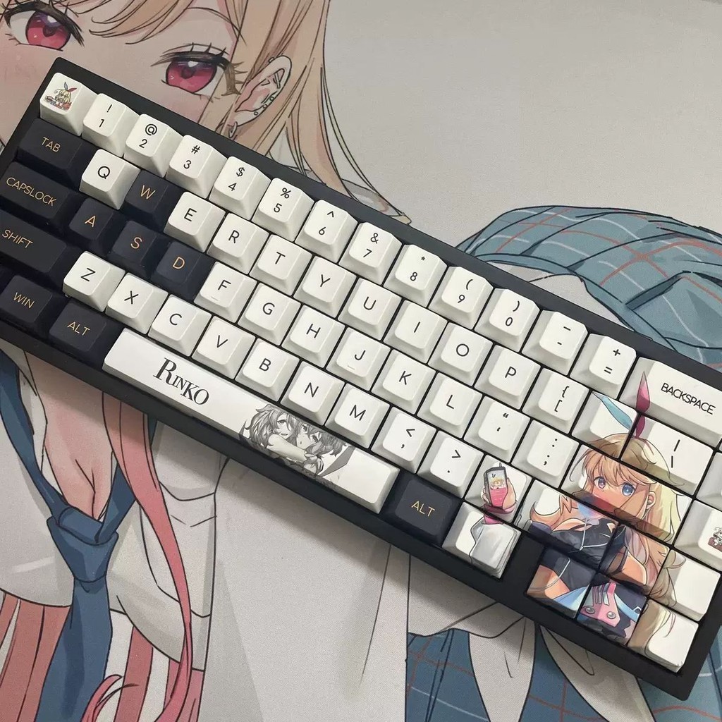 Rinko Shirokane Keycap Cherry Profile PBT Five-sided Dye Sublimation ...