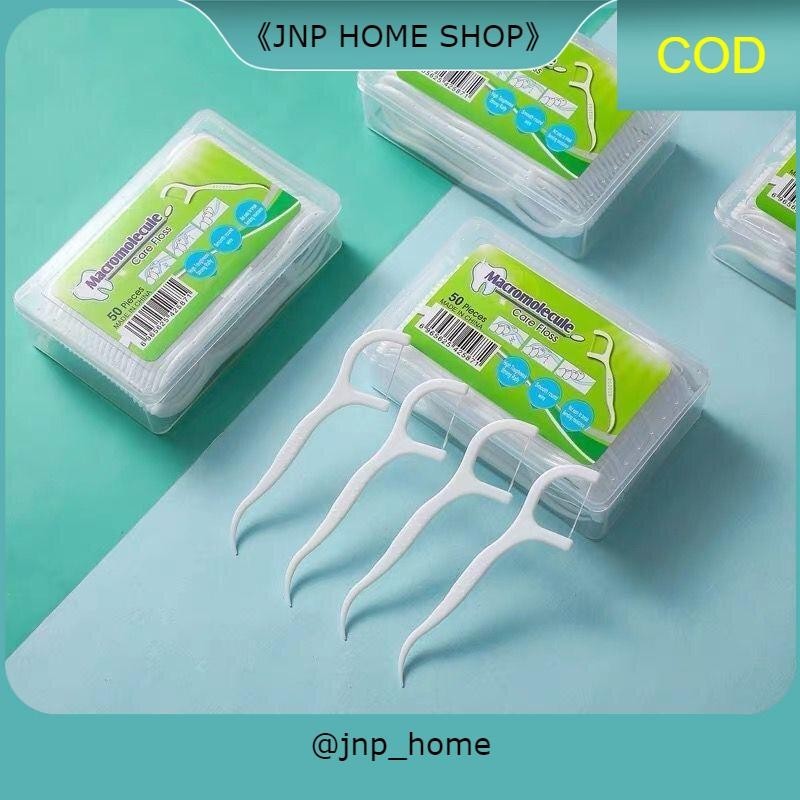 JNP 50 pcs/Box Pemilih Flos Pergigian Pembersihan Interdental Dental ...