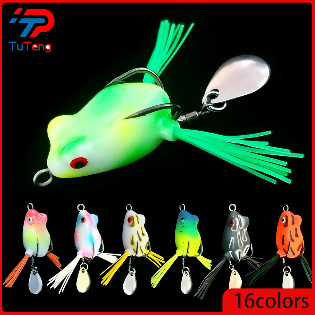 Mini soft Frog 1PCs 3cm/4.2g soft plastic frog floating bait soft frog ...