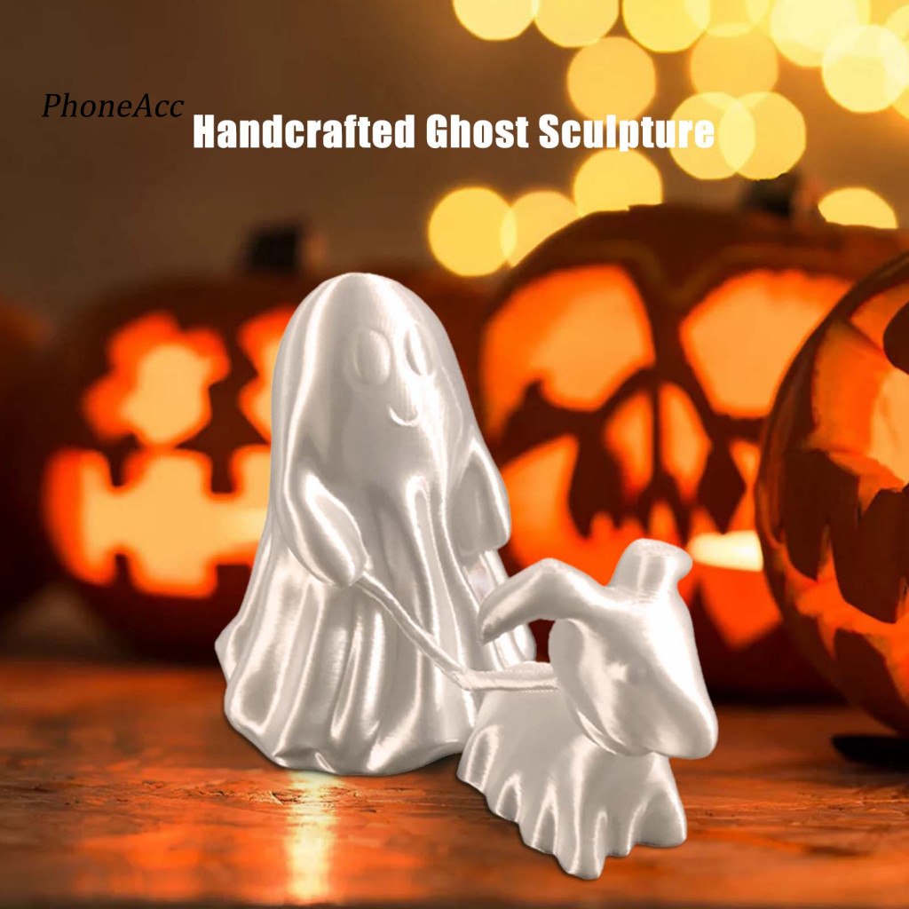 Durable Ghost Dog Sculpture Spooky Ghost Puppy Figurine Sculpture ...