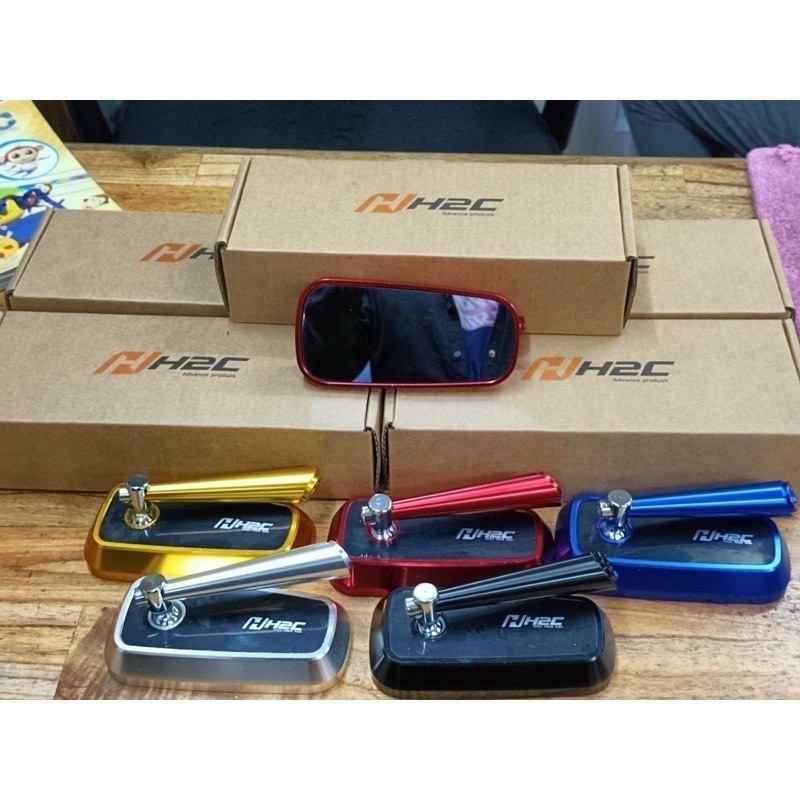 H2c Short Aluminum CNC Rearview Mirror Full Color | Shopee Malaysia
