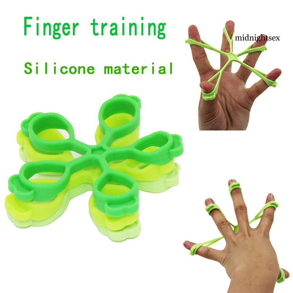[MNS]Soft Silicone Hand Exerciser Grip Strength Strengthener Finger ...