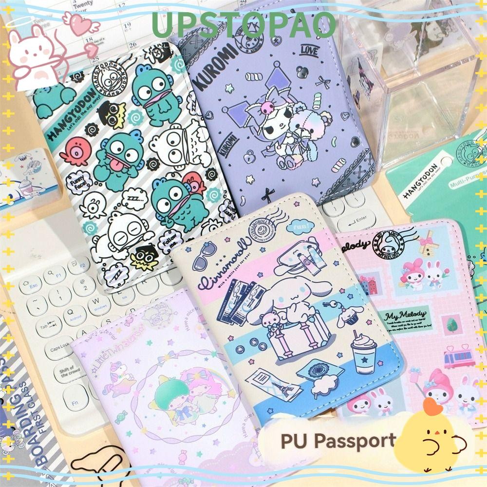 UPSTOPAO Sanrio Passport Cover, Kawaii Anime Passport Holder ...
