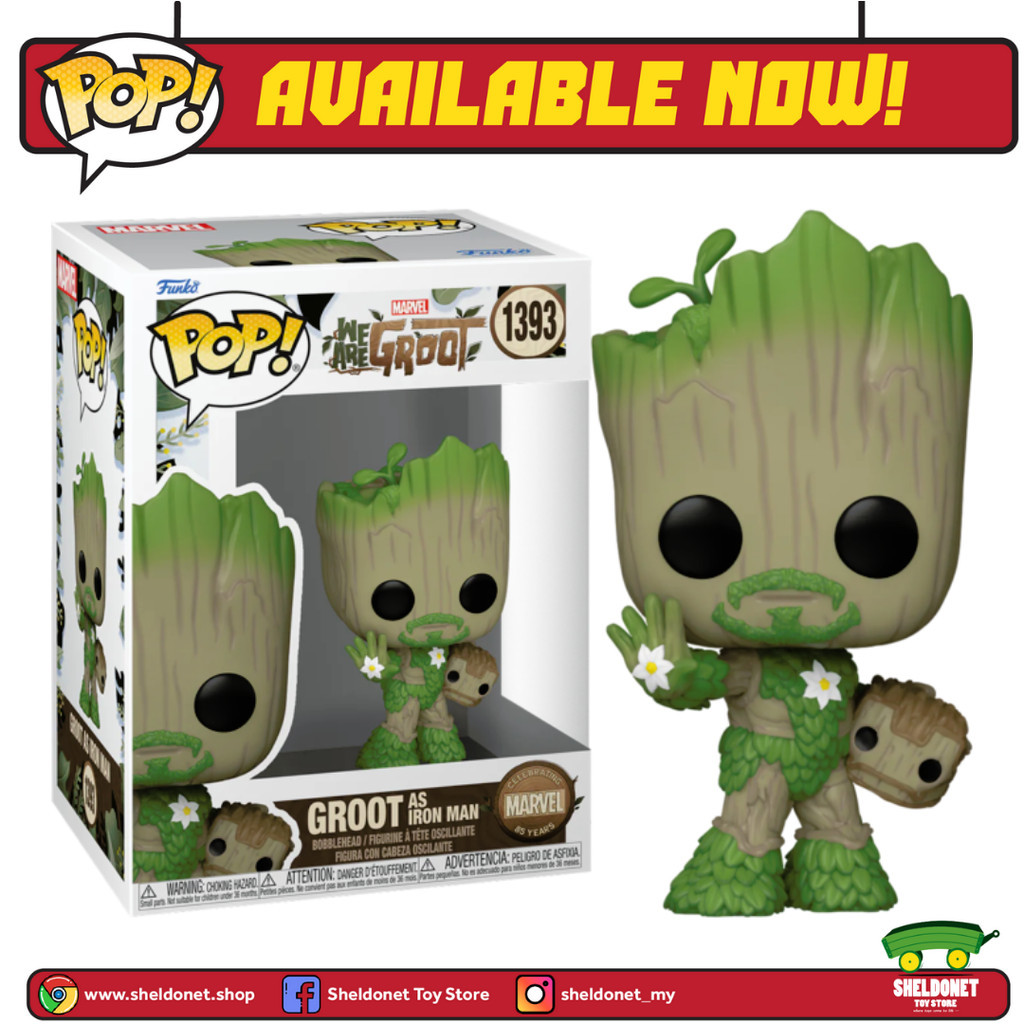 Funko Pop! Marvel: Marvel 85th Anniversary: We Are Groot - Groot as ...