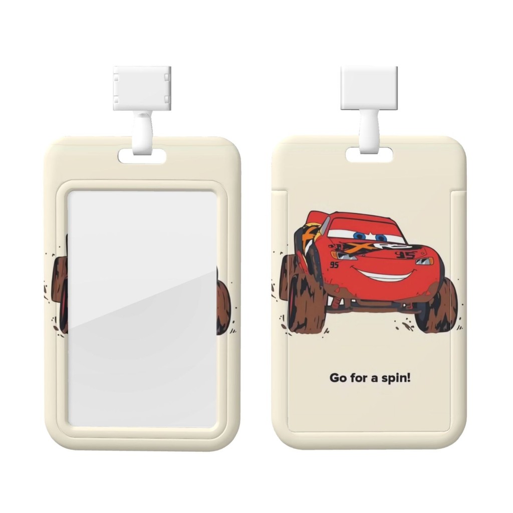 Lightning McQueen ID Card Badge Holder Lanyard personalize Card Case ...