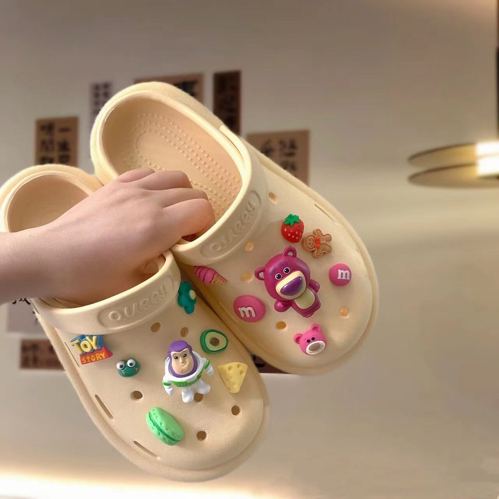 Cartoon Crocs Jibbitz Charms Resin Shoe Buckle Toy Story 3D Lotso Buzz ...