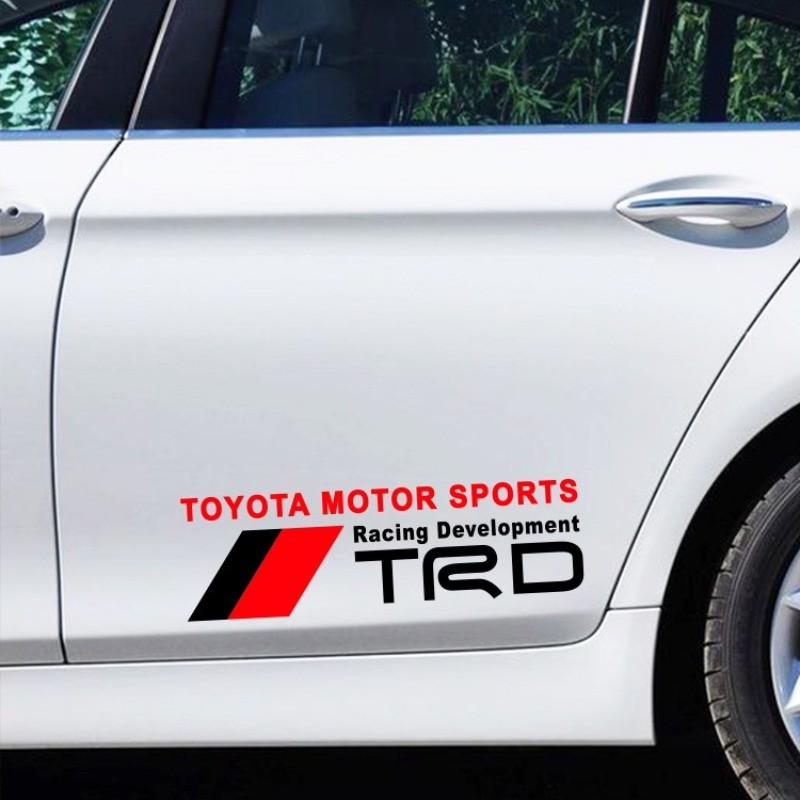 Toyota TRD body side door to sticker 2Pcs car stickers | Shopee Malaysia
