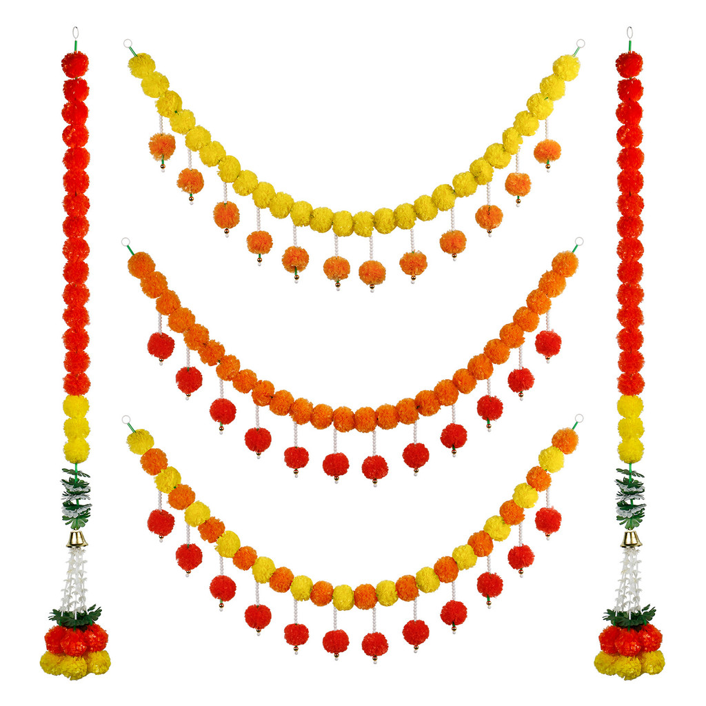 [Ready Stcok]150CM Deepavali decorations Marigold Indian-style Leaf ...