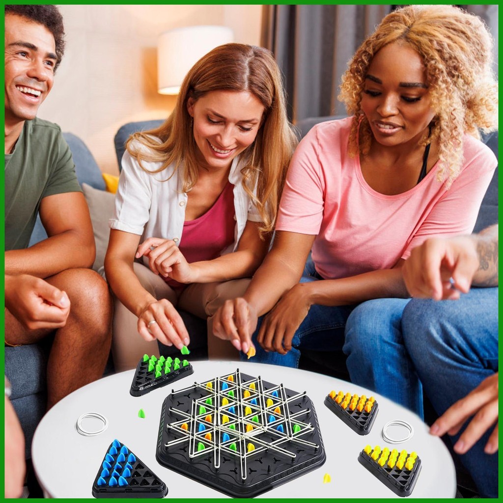 Chain Triangle Chess Rubber Band Game Family Interaction Exercise ...