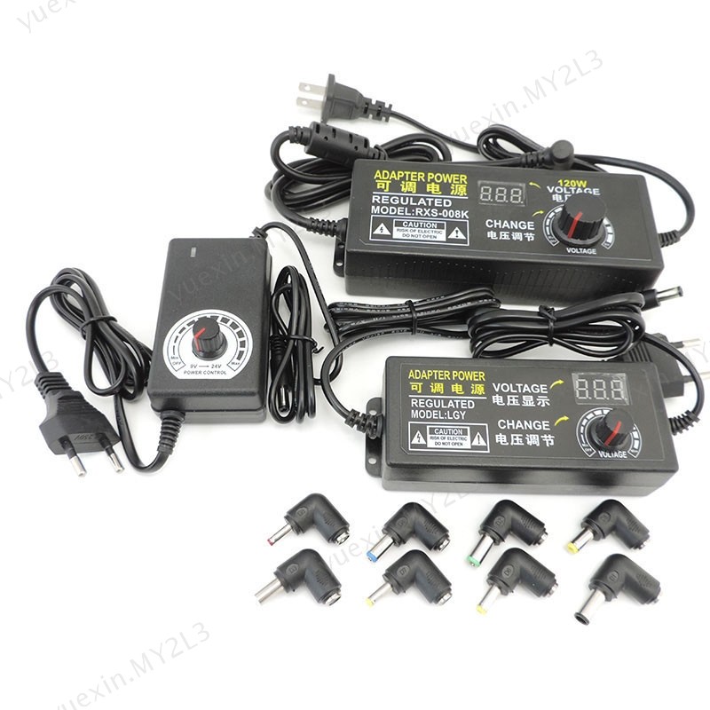 Universal 220V To 12 V dc Adapter Adjustable Power Supply 3V 5V 6V 9V ...