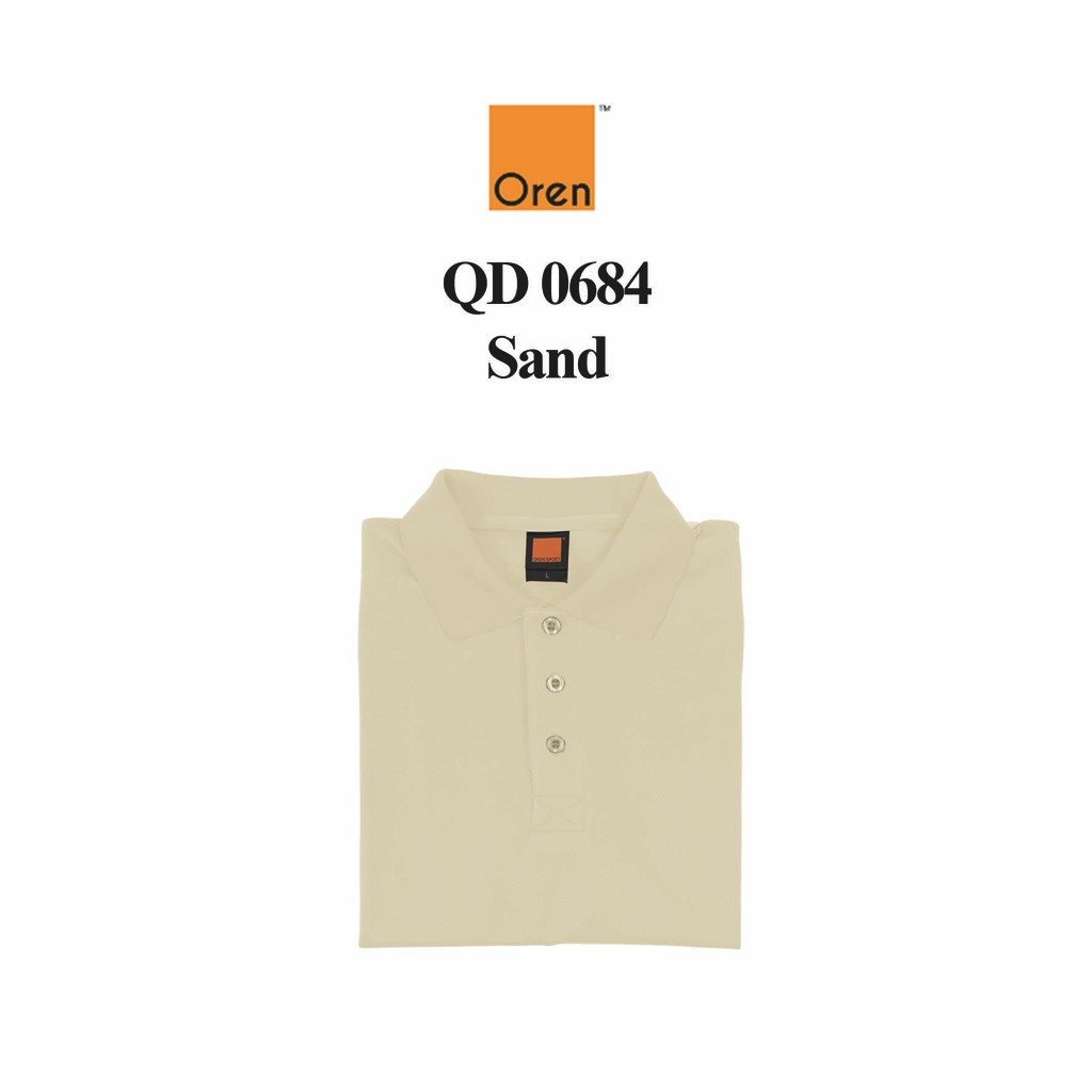 OREN SPORT QD0684 Sand Quick Dry Polo T-Shirt Unisex Sportswear Cool ...