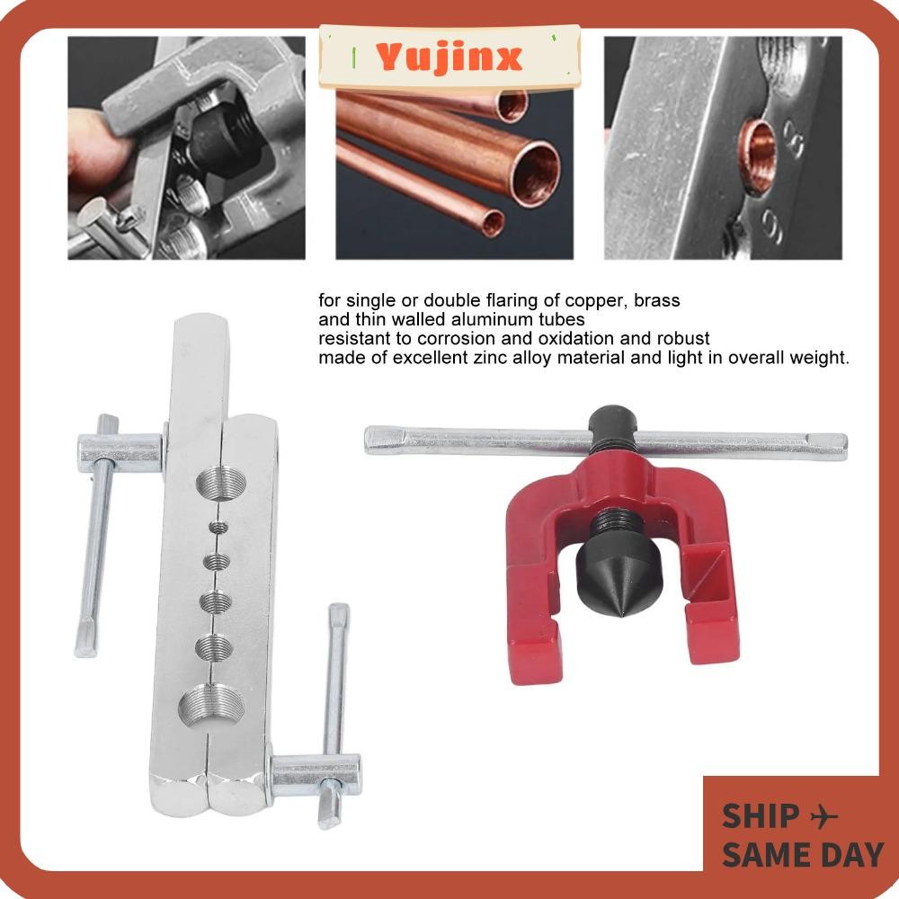 YUJINX Copper Tube Pipe Flaring Tool, Pipe Cutter Reamer Device ...