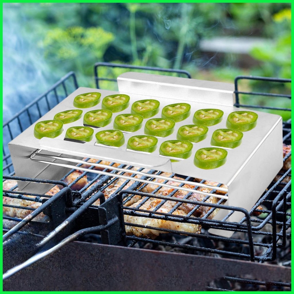 Pepper Rack for Grill Pepper Corer Tool Stainless Steel Grill Topper ...
