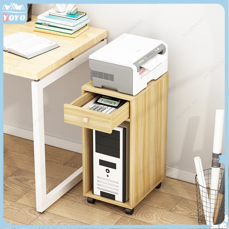 Printer shelves removable computer host racks placed storage rack with ...