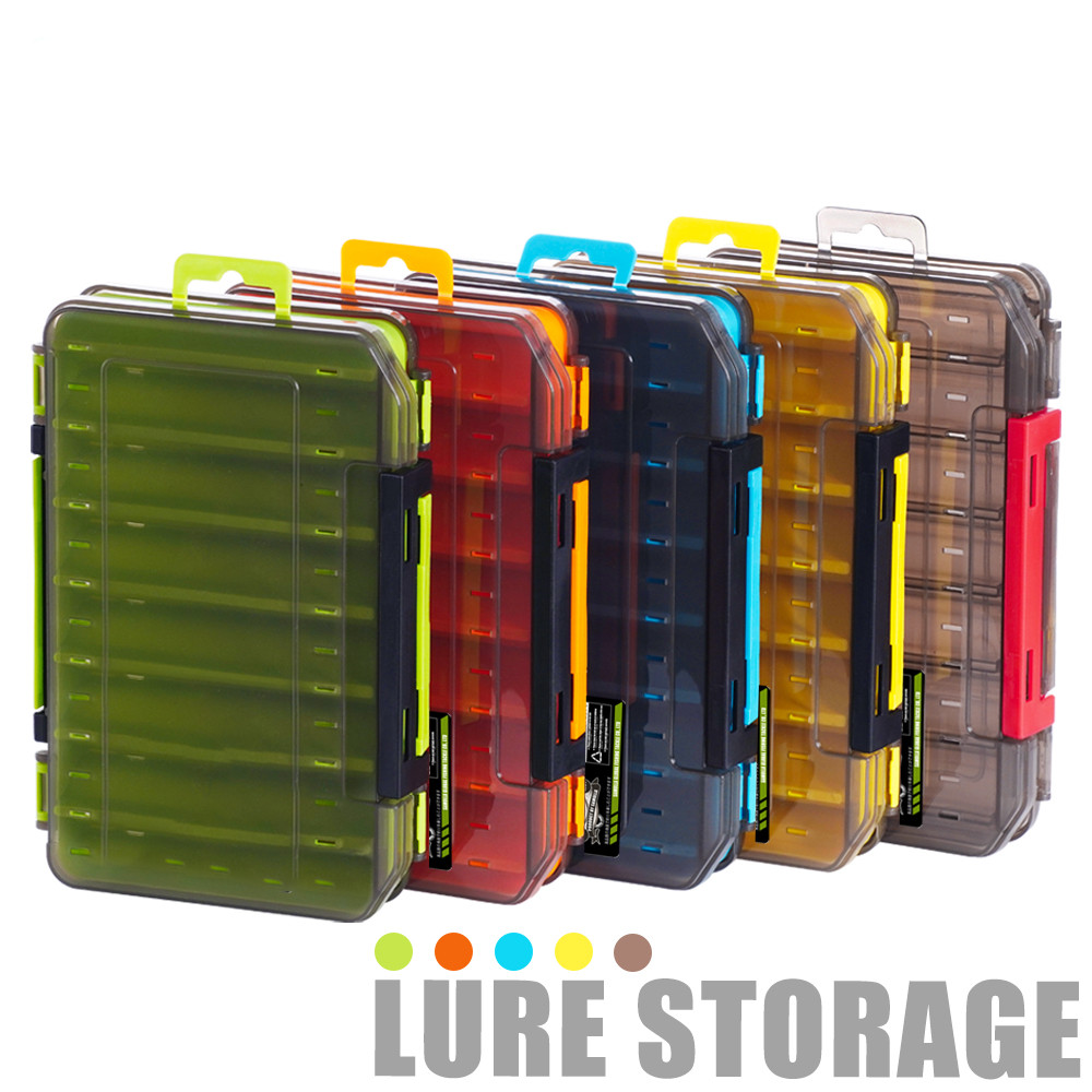 [Ready Stock] Double Sided Fishing Tackle Box Open Lures Box Kotak Gewang Pancing Kotak Mancing ...