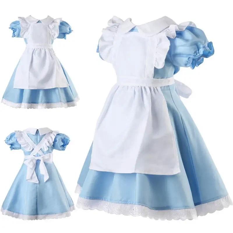 New Alice In Wonderland KIDS Girls Storybook Costume Fairy Tale Book ...
