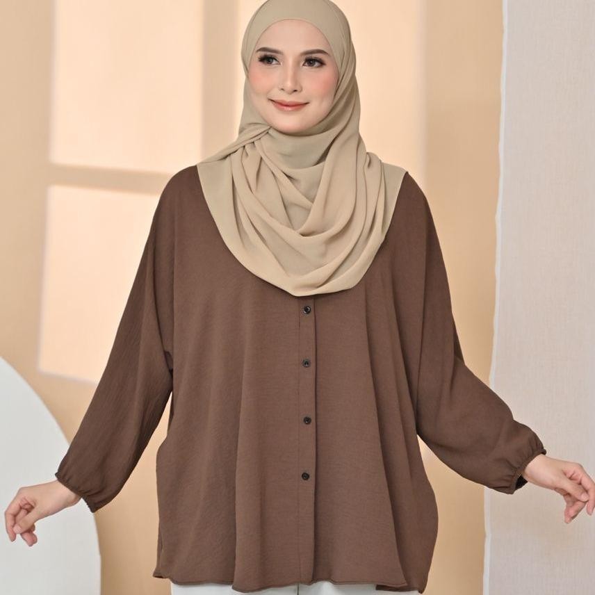 FREE SIZE BLOUSE RASA MANIS PRIMIUM CEY IRONLESS Butang Clothing Shirts ...