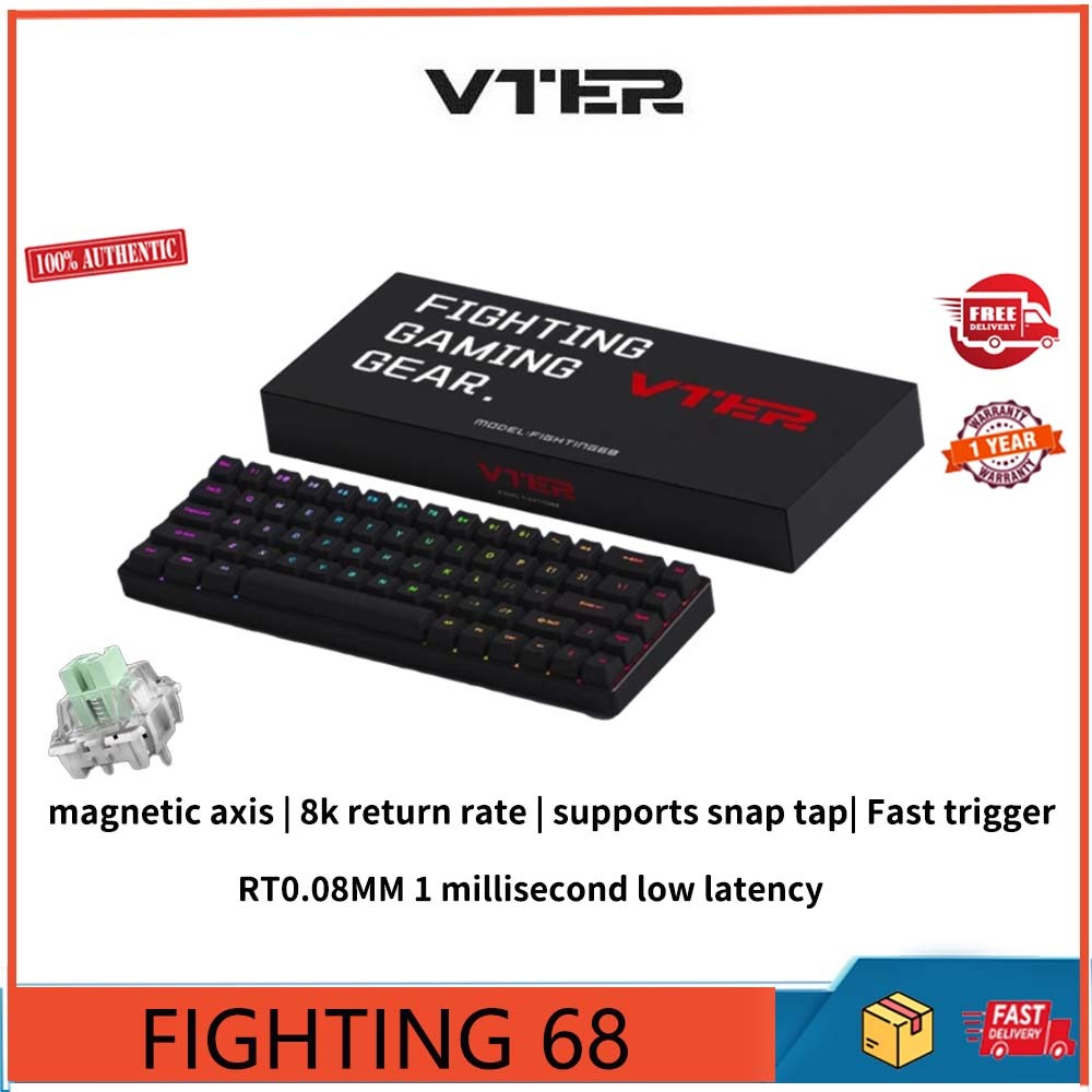VTER Fighting 68 wired magnetic axis esports mechanical keyboard, 8k ...
