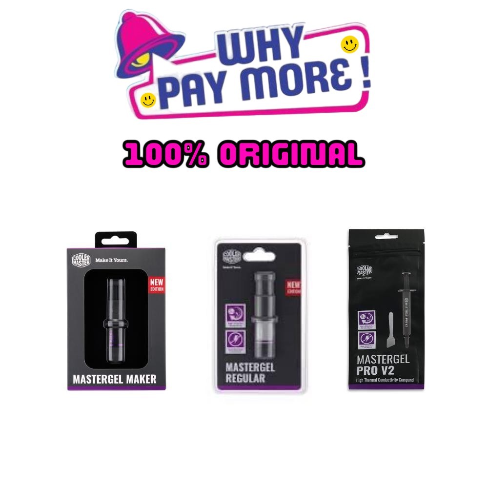 COOLER MASTER Mastergel MAKER | PRO V2 | REGULAR Thermal Paste Compound ...