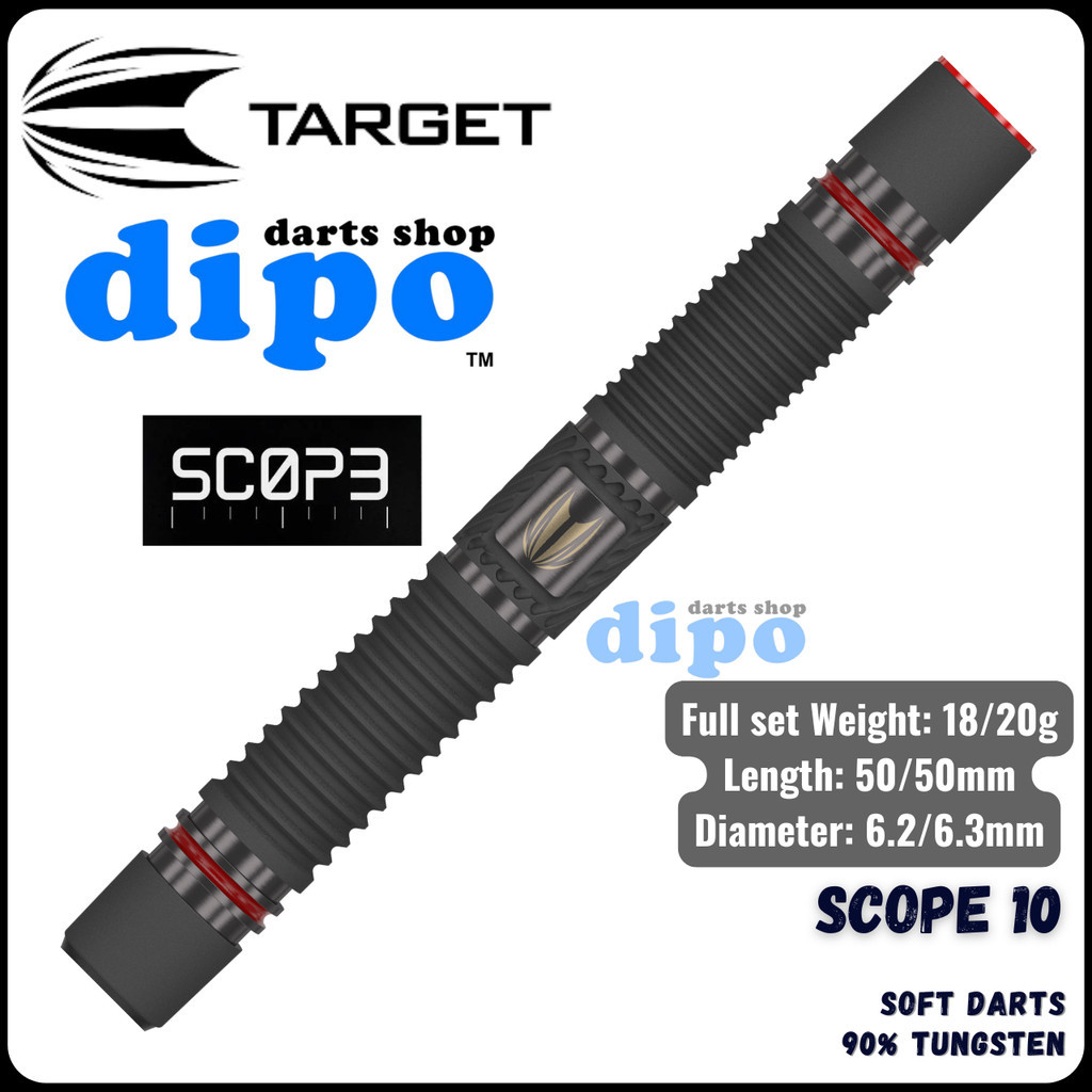 TARGET SCOPE 10 (90% Tungsten) - TARGET Soft Darts | Shopee Malaysia