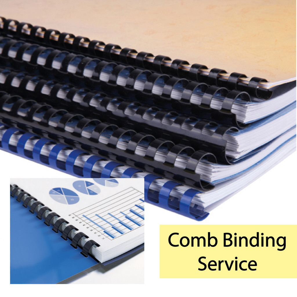 Comb Binding Service for Book Finishing ! Free A4 Transparent PVC For ...