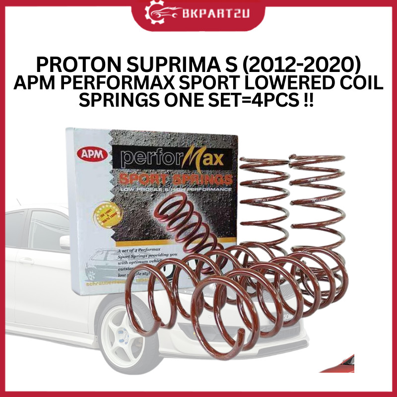 PROTON SUPRIMA S (2012-2020) APM PERFORMAX LOWERED COIL SPRINGS ONE SET ...