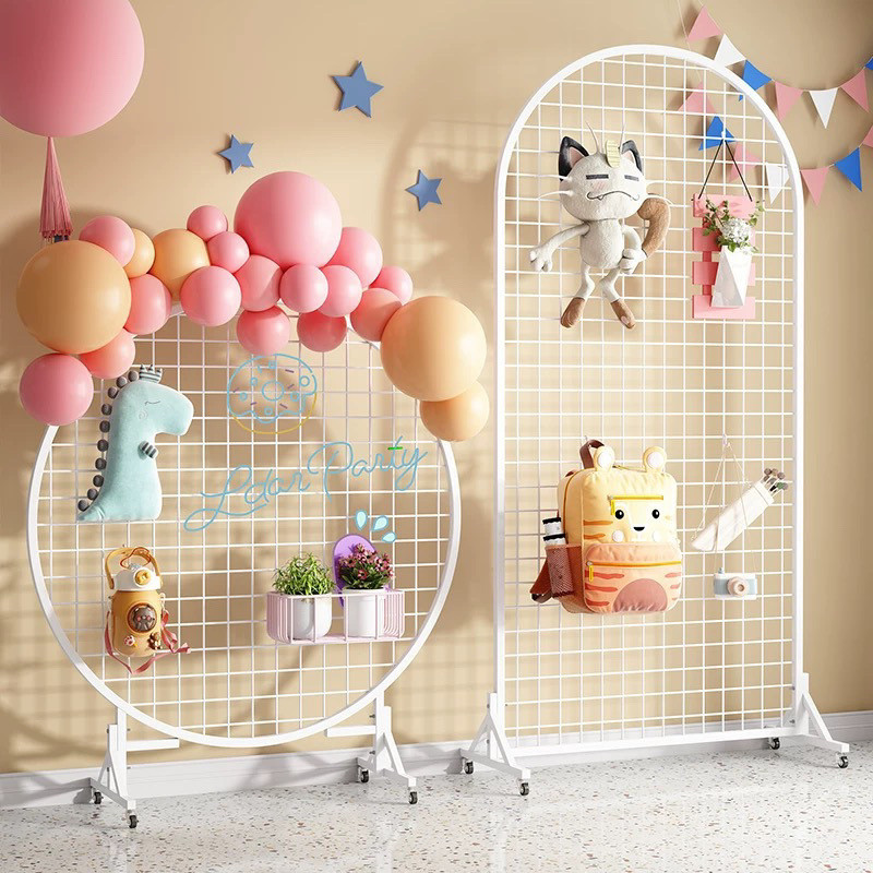 Floor Round Grid Rack Grid Wedding Display Rack Display Kindergarten ...