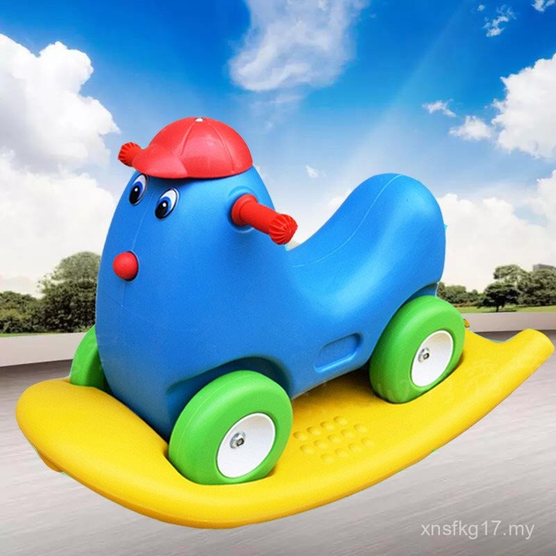 Plastik Kuda Goyang Kanak-kanak dengan Muzik Kereta Goyang Bayi Kerusi ...
