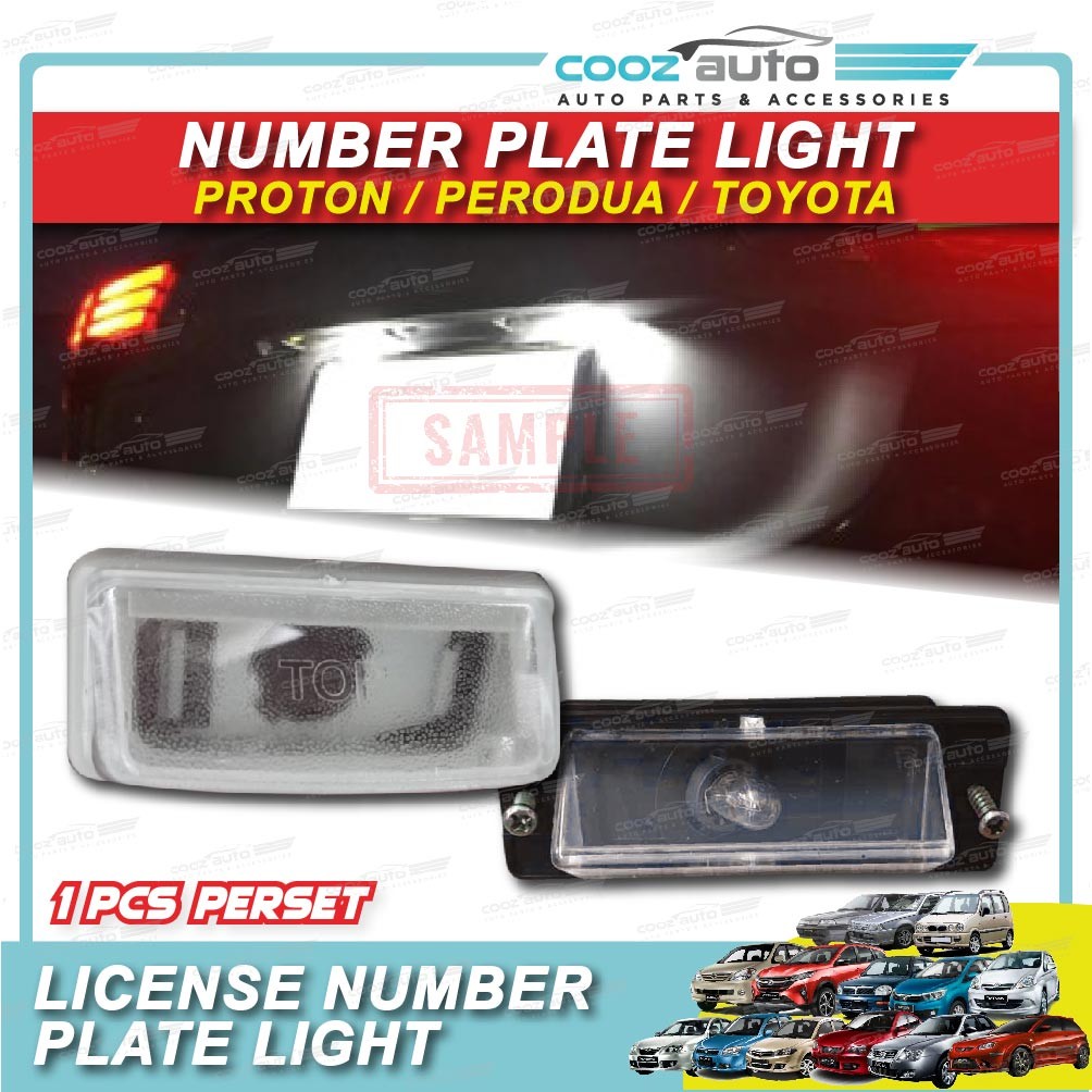 Number Plate Lamp Perodua Axia Bezza Viva Kelisa Proton Persona Saga ...