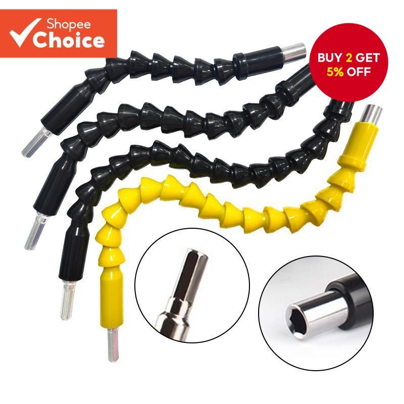 Hexagonal shank, black and yellow swivel flexible shaft bit, electric ...
