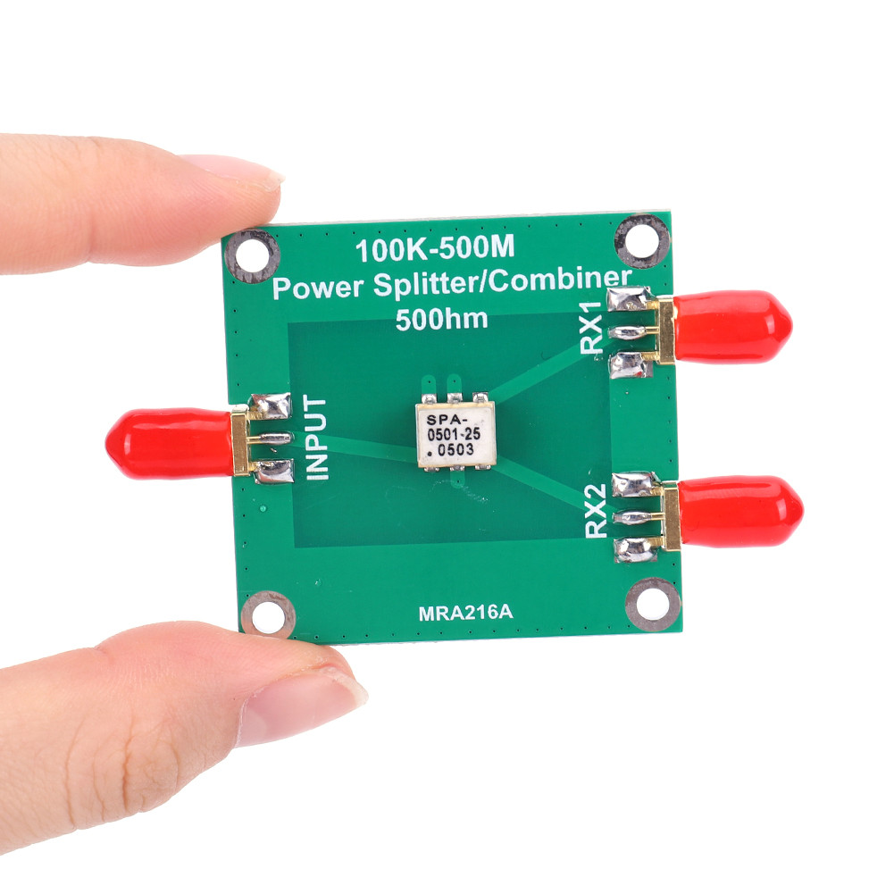 100K-500MHz Passive Power Divider Power Splitter One Divided by Two ...