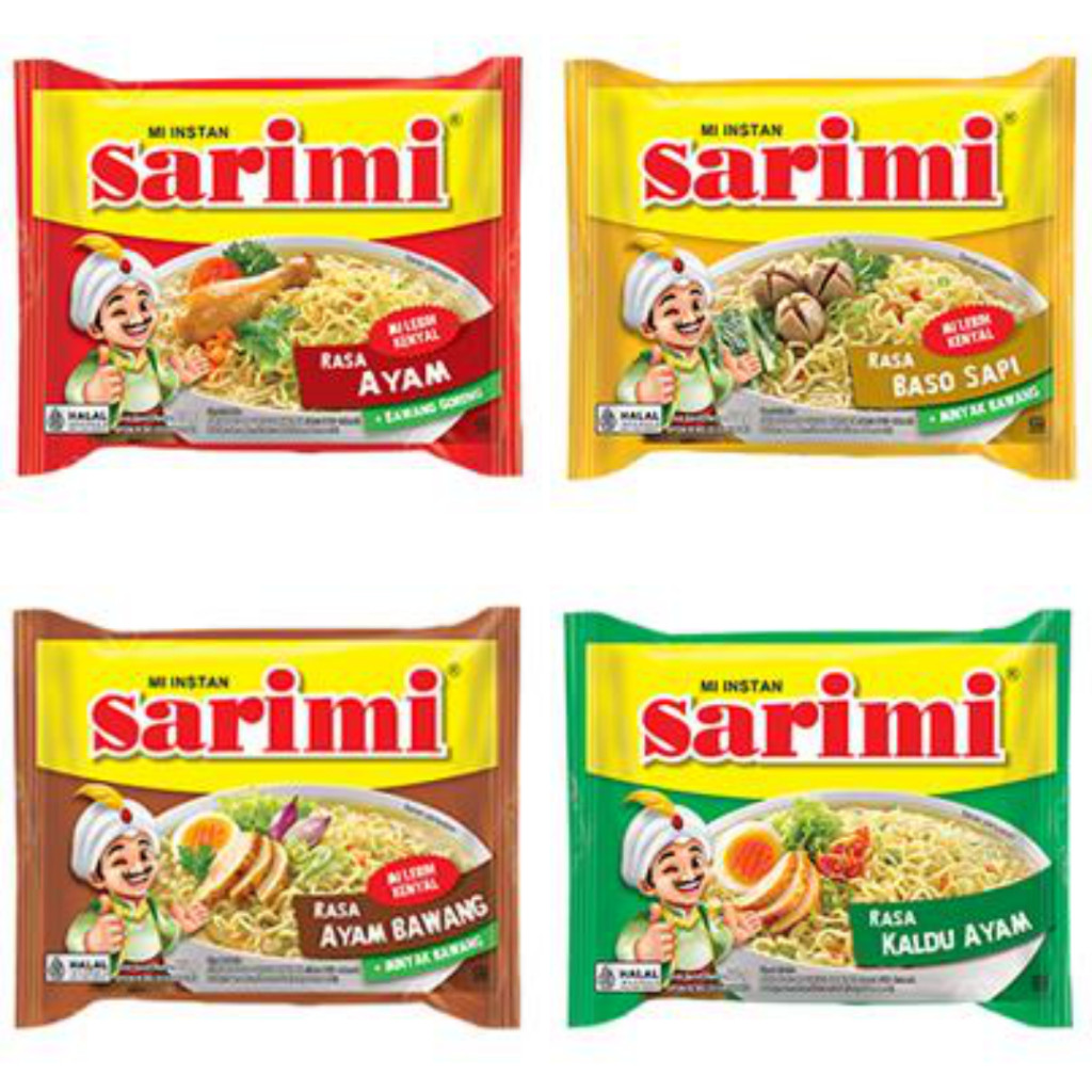Sarimi Mi Instan Goreng/Kuah Berbagai Varian Rasa Harga 1bks | Shopee ...