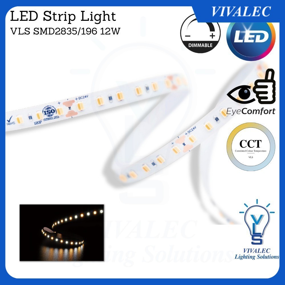 VLS LED Strip Lights 10 Meter Dimmable and Color Changing 12w (SMD ...