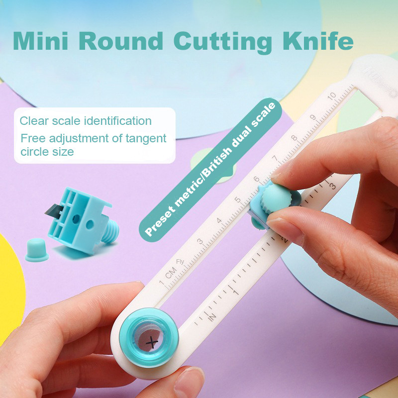 360 Adjustable Paper Circle Cutter Round Cutting Knife DIY Compass ...