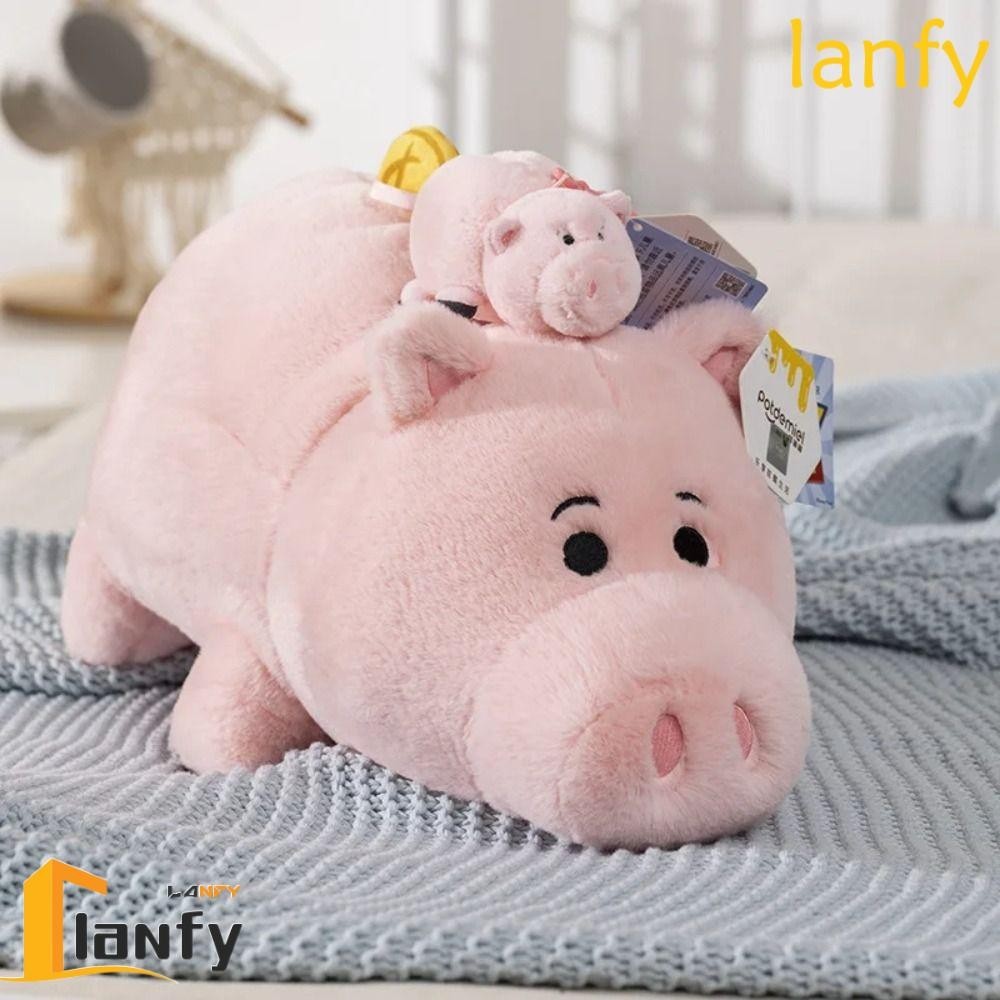 LANFY Cartoon Pink Ham Pig Doll, Pink Ham Pig Dinosaur Animal Piggy ...