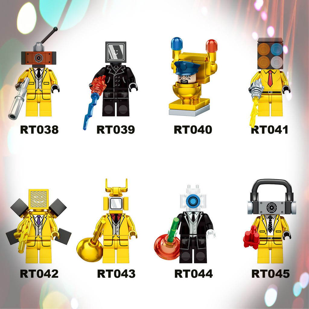 Mini Character Toilet Man Series Audioman TV Man Monitor Man Assembly ...