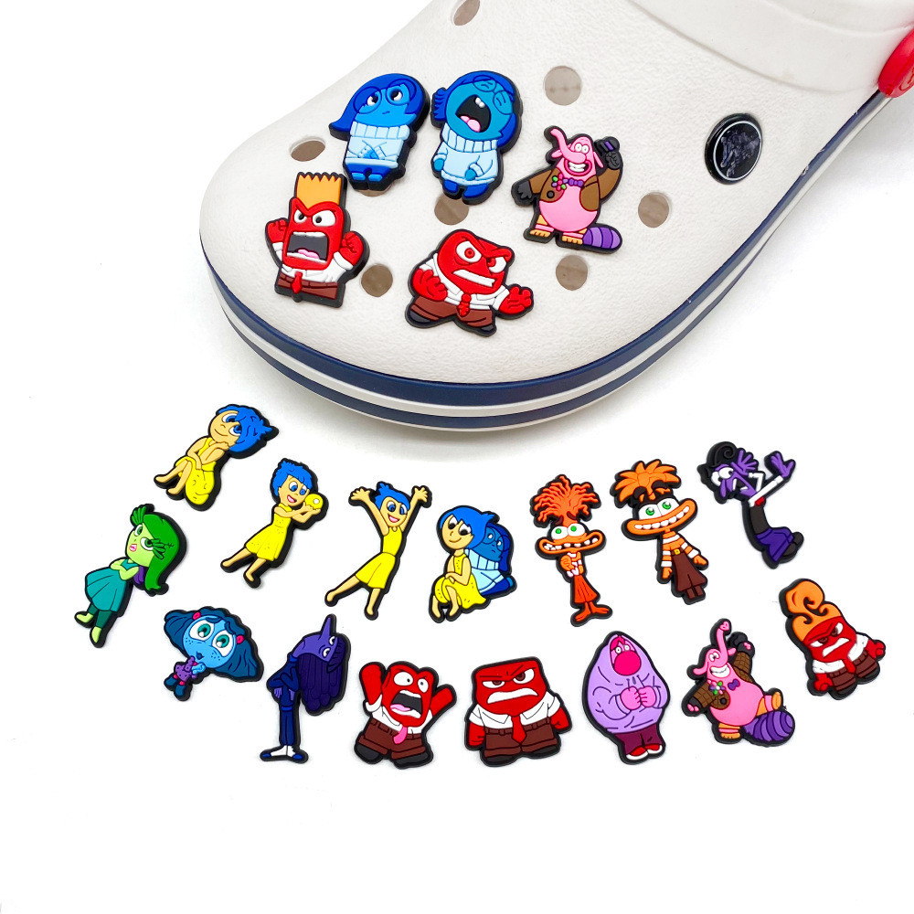 Cute Sadness Inside Out Jbits for croc Pin Disgust Cosbi croc Charms Inside Out Toys jibits ...
