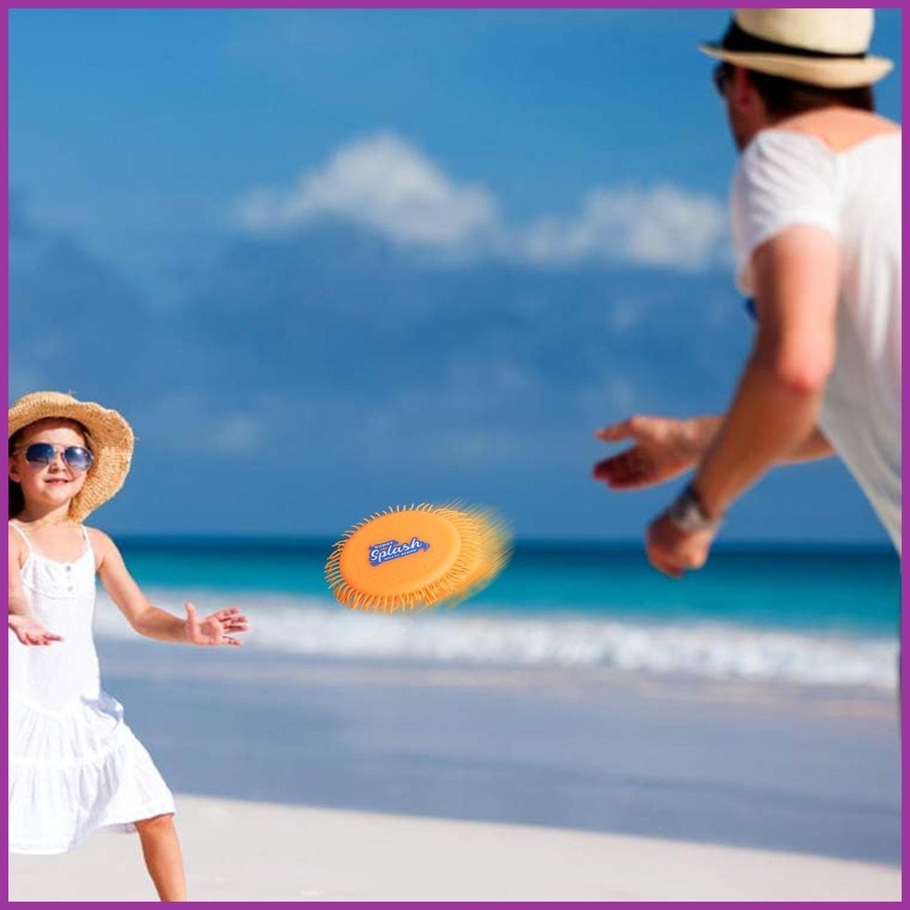 Beach Flying Disc Soft Bath Toy Flying Disc Kids Beach Toys Outdoor ...
