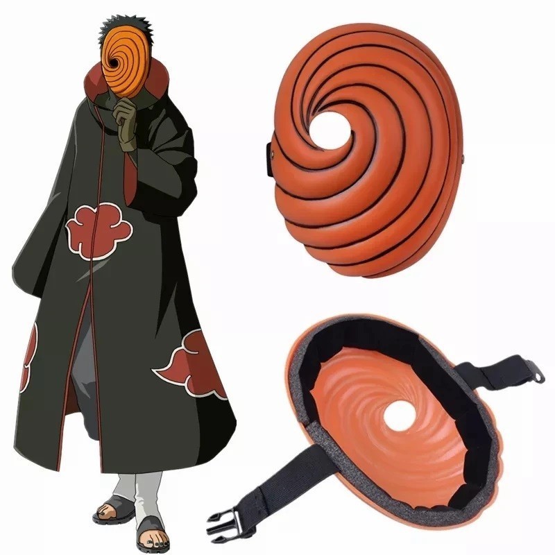 (SOLID HARD MASK) TPW Cosplay Naruto Uchiha Tobi Obito Mask Spiral Mask ...