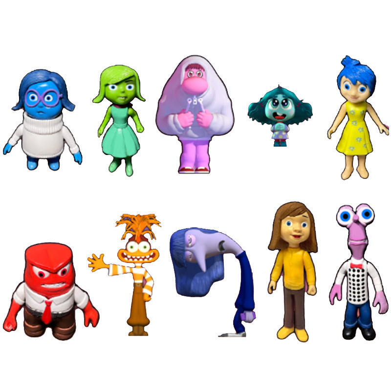 Action Figure Inside Out 2 Joy Sadness Anger Disgust Fear Model Toys ...