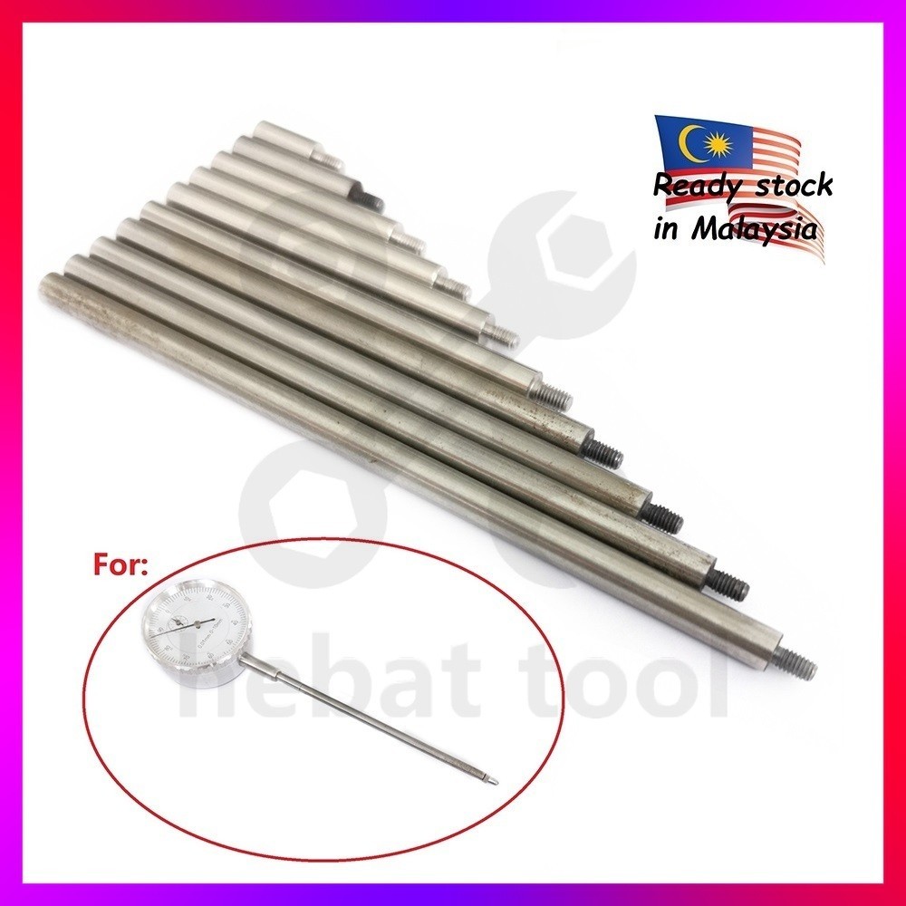 10pcs 10-100mm Dial Indicator Extension Needle Dial Gauge Probe ...