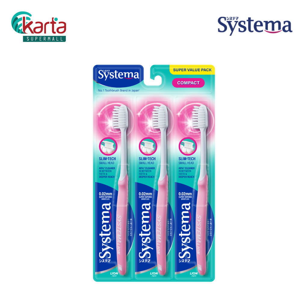 SYSTEMA Super Value Pack Compact Toothbrush 3's | Shopee Malaysia