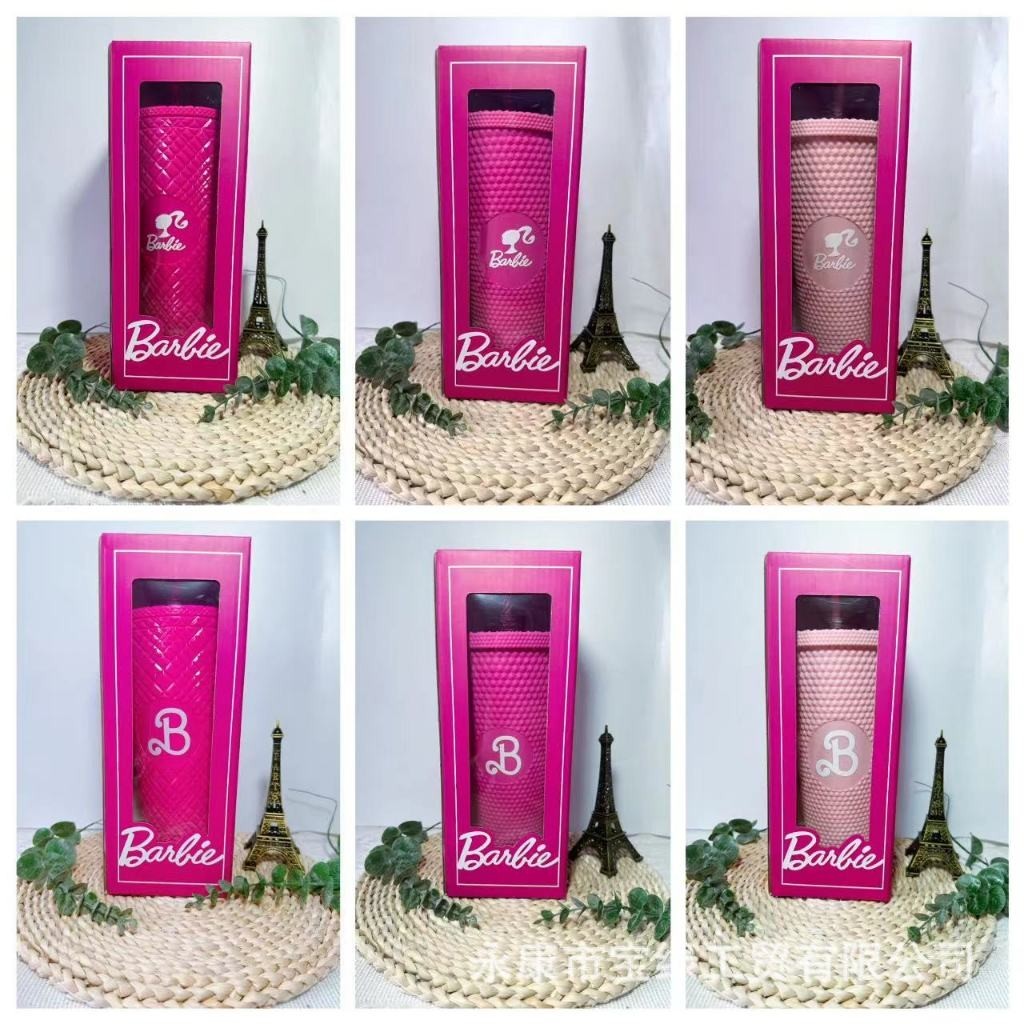 AS Barbie Cup Bling Cold Cup Acrylic Pink Tumbler Barbies Movie Water ...