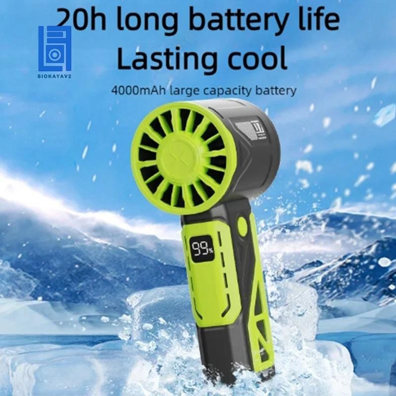 Hand Fan Handheld High-Speed Fan, Turbo Violent Small Wind Cannon ...