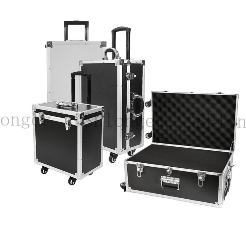 Aluminum Trolley Toolbox Suitcase Luggage Shockproof Hardware Equipment ...