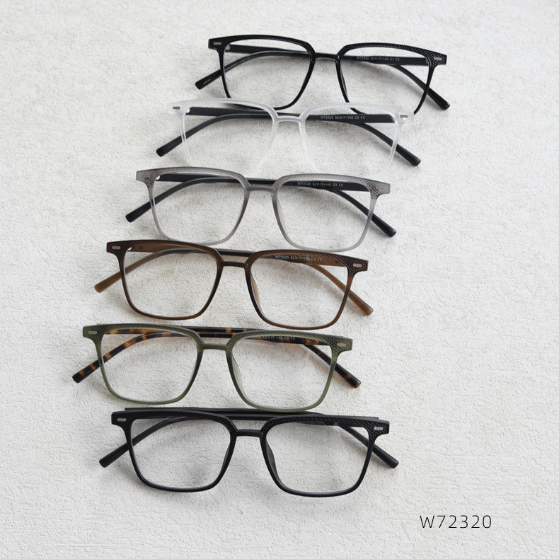 Frosted Glasses Frame TR90 Men Square Retro Eyeglasses Women ...