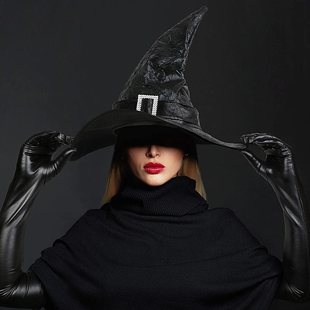 Black Witch Hat Witches Hat Cosplay Hats Wizard Hat Photo Props Black ...