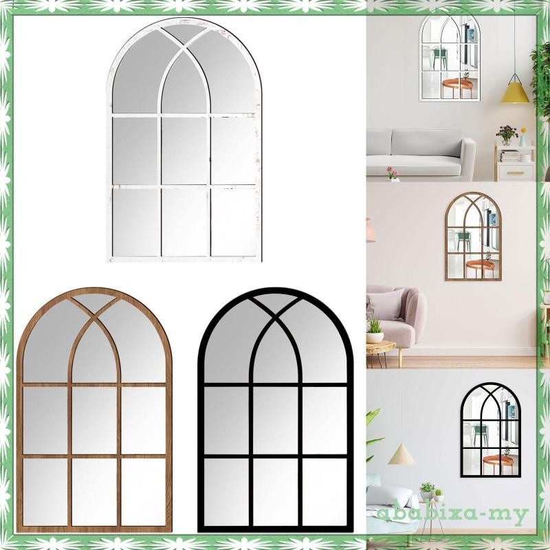 [AbabixaMY] Arched Window Pane Mirror Wall Mirror Wall Decoration Decor ...