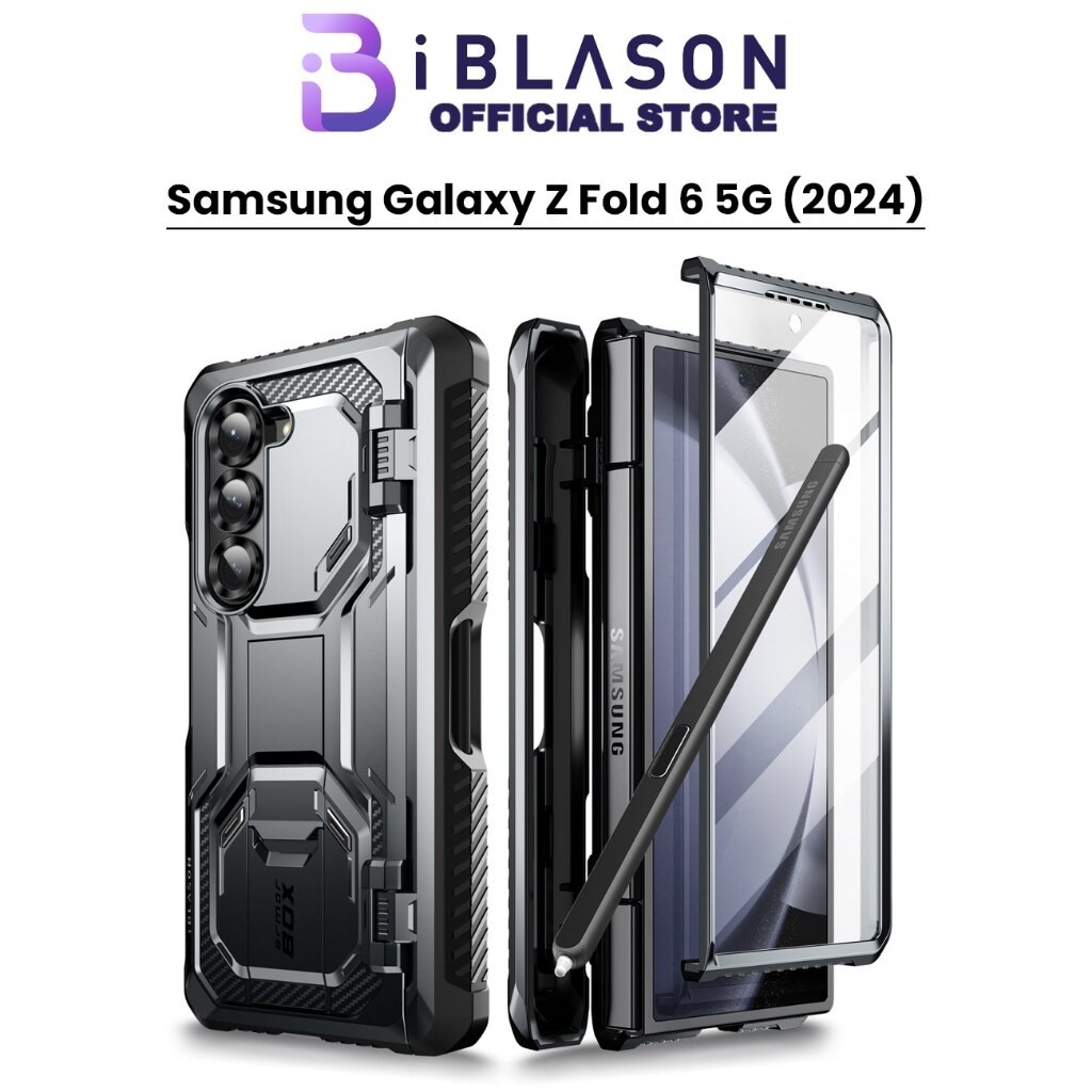 i-Blason Armorbox Full-Body Rugged Holster Case for Samsung Galaxy Z Fold 6 5G (2024) with Built ...