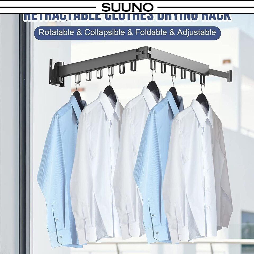 Drying rack outdoor balcony folding drying rack Clothes No Punching ...
